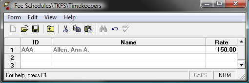 Fee Schedule Quick Lesson