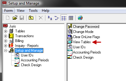 View Tables Overview