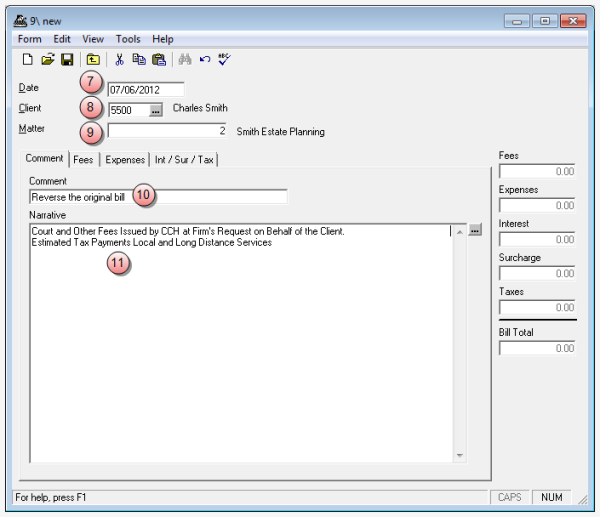 Unpost (reverse) a manual bill