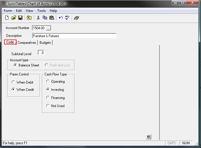 Chart of Accounts Advanced Topics